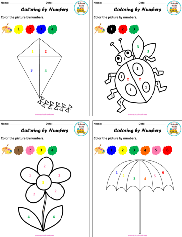 Coloring by Numbers | Product | Schools Tools